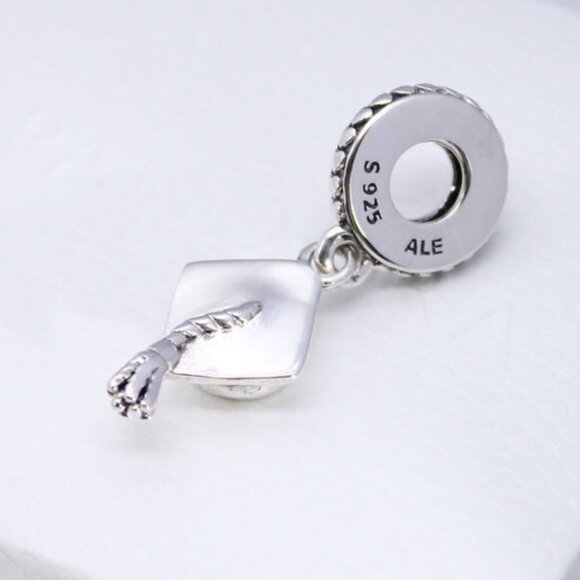 Pandora | Jewelry | Pandora Graduation Cap Dangle Charm S925 Sterling Silver With Box | Poshmark